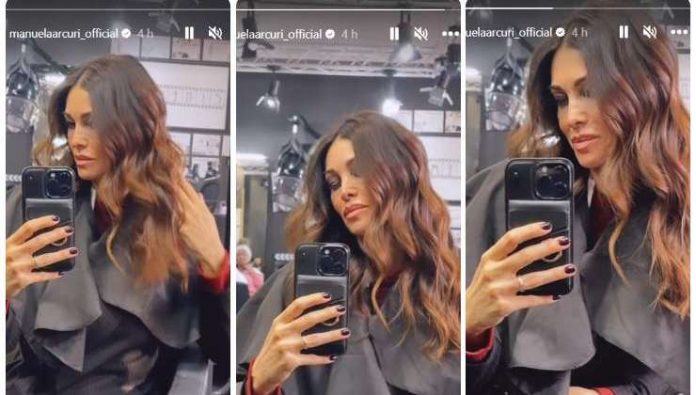 Manuela Arcuri sempre più bella: dal parrucchiere mostra i risultati ...
